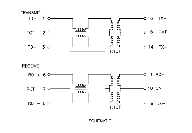 HX1198NL LAN Magnetics Datasheet