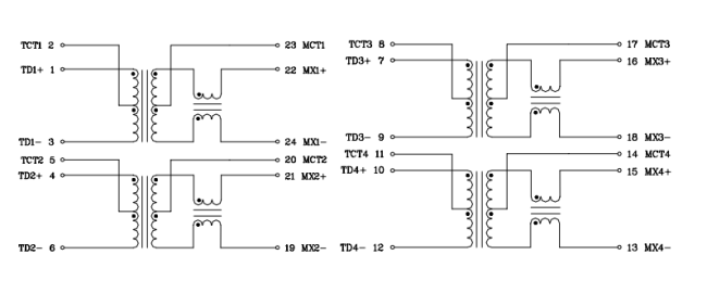 GST5009C LF Gigabit LAN Transformer Datasheet