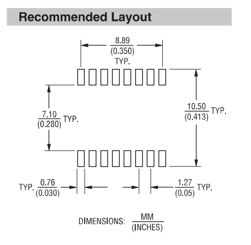 SM13072APEL Datasheet Recommended PCB Layout