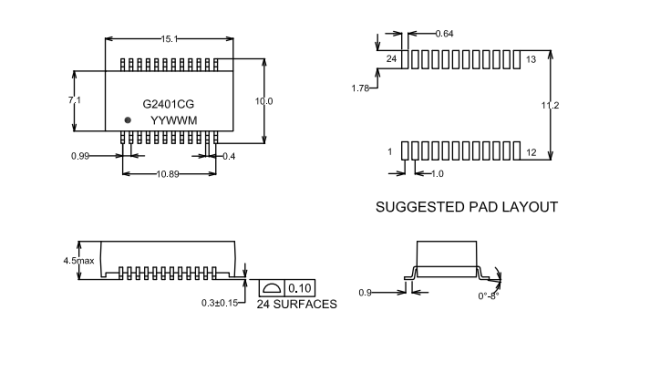 G2401CG datasheet-Mechanical