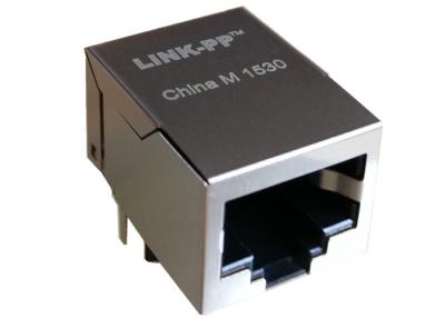 China Einzelner Hafen KLU1S041F LF RJ45 mit integriertem 10 /100Mbps magnetisch zu verkaufen