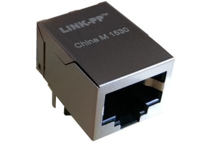 China Einzelner Hafen KLU1S041X LF/LU1S041X LF RJ45 mit integriertem 10 /100Mbps magnetisch zu verkaufen