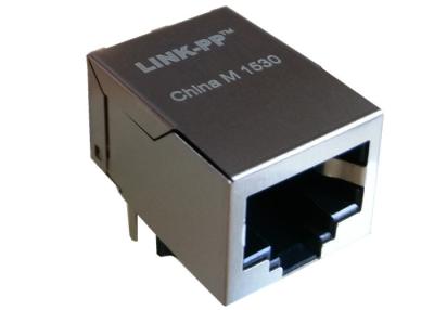 China KLA1S109FCP-1 LF einzelnes Verbindungsstück Rj45 mit integriertem 1000Mbps magnetisch zu verkaufen