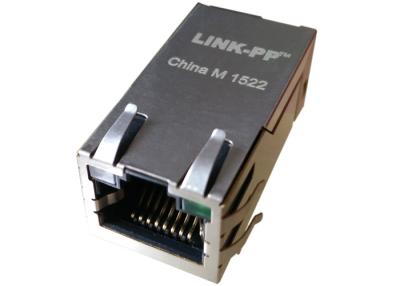 Chine 0826-1A1T-43-F le gigabit Magjack 12 creuse la Base-T 1000 de l'Étiquette- 1Port RJ45 à vendre