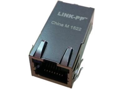 중국 0826-1B1T-43-F 기가비트 Magjack 12는 탭 위로 1Port 1000년 기초 T를 RJ45 응어리를 뺍니다 판매용