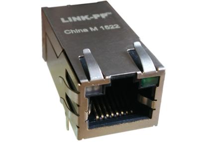 Chine 0826-1XX1-43-F le gigabit Magjack 12 creuse la Base-T 1000 de l'Étiquette- 1Port RJ45 à vendre