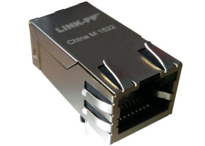 China 0826-1B1T-23-F el gigabit Magjack 12 quita el corazón a la Base-T 1000 de la Etiqueta-Para arriba 1Port RJ45 en venta