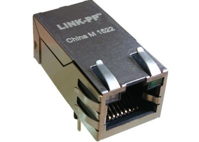 China Etiqueta-Para arriba blindada RJ45 magnética 1000 de la Base-T de las conec RJ45 Jack del gigabit 0826-1Z1T-23-F en venta