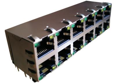 Cina DA6T10303 ha impilato il connettore di magnetica integrato 2x6 della Base-t RJ45 10/100/1000 in vendita
