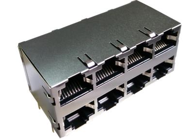 中国 DA4T103A3/DA4T103A4 は Rj45 2x4 によって統合されたギガビットのイーサネット モジュラー ジャックを積み重ねました 販売のため