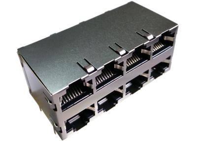 中国 DA4T103U2/DA4T103U3 は Rj45 2x4 によって統合されたギガビットのイーサネット モジュラー ジャックを積み重ねました 販売のため