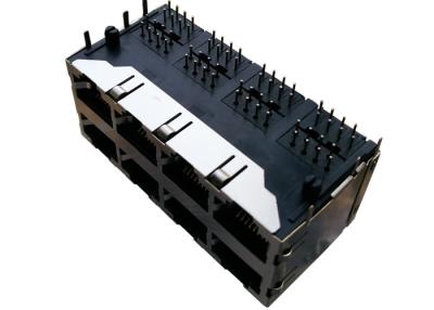 China El enchufe modular de Molex perfil bajo Modjack de Eentry superior/del lado agrupado apiló Jack en venta
