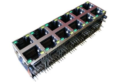 China El enchufe modular de Molex perfil bajo Modjack de Eentry superior/del lado agrupado apiló Jack en venta