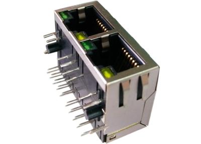 Cina 1-1840402-6 gigabit doppio 6-1840402-1 del Multi-porto RJ45 1X2 MAG45 Jack modulare in vendita