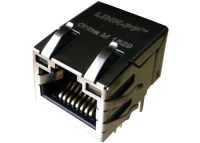 China Conector magnético de Tyco 1-1605706-1 RJ45 Jack 1X1 blindado con LED 1605706-1 en venta