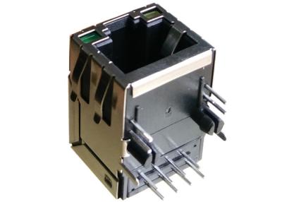 China Tyco 5-1605706-1 5-1605706-2 RJ45 Magnetic Jack 1X1 Shielded Magjack for sale