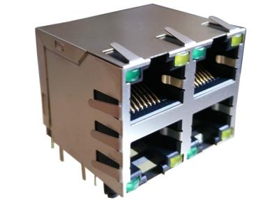 Chine Connecteur de POE RJ45 de 2 x 2 ports/RJ45 Jack modulaire, à angle droit à vendre