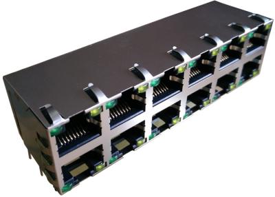 China 1-1840235-1 el POE apiló el circuito de Jack 2x6 RJ45 10/100 POE con LED 1-1840235-2 en venta