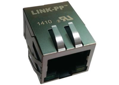 China Rj45 gigabit magnético Jack del conector 1840434-8 blindado con LED 1-1840434-1 en venta