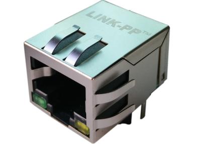 Ενιαίος λιμένας 10/100 ARJC02-111006K RJ45 βρύση βάση-Tx κάτω από RJ45 με τις οδηγήσεις