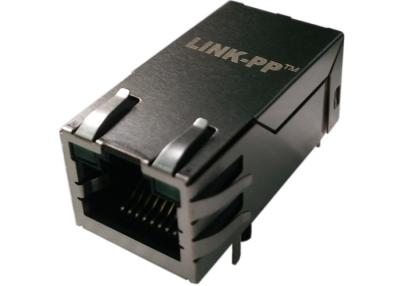 Chine Puissance Rj45 au-dessus de port simple du magnétique 10/100 de l'Ethernet RJMG1010211A0NR Rj avec la LED à vendre