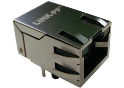 China Etiqueta-para arriba del conector SI-51026-FB 10/100/1000BT Rj45 del belio con el LED en venta