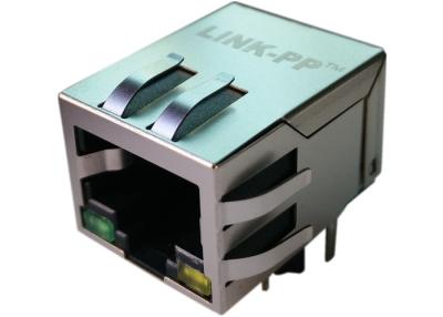 Chine Port simple magnétique du gigabit 10Pin RJ45 Jack de RB1-215BTAMA avec la LED à vendre