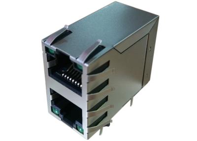 China 08AP-2x1R-Y6 RJ45 com gigabit integrado Magjack do Magnetics 2x1 com diodo emissor de luz à venda