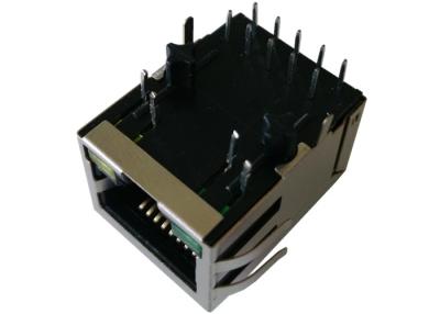 중국 MAG45 모듈라 잭 10 위치 5-6605435-6 기가바이트 자석 W/LED 판매용