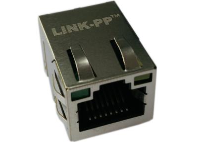 Chine Bouclier de TE RJ45 Jack modulaire 6-6605748-1 avec l'interface de LED 10/100Mbps à vendre
