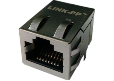 China Magnetischer Jack 6605783-1 rechtwinklige Verbindungsstück 10/100 PWB-Rj45 mbps zu verkaufen