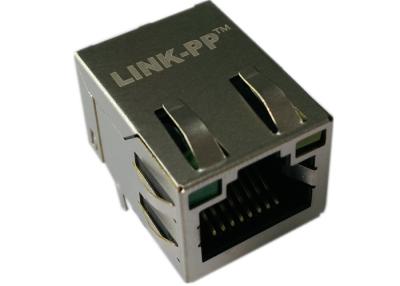 China 6-6605798-1 de ángulo recto blindada disposición integrada Rj45 del PWB del Magnetics en venta