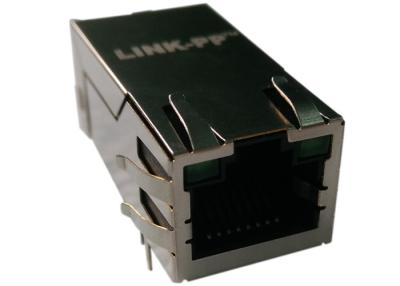 China Zócalo RJMG201021610NR Rj45 10/100/1000Base-T de Ethernet de GiGE con el LED en venta
