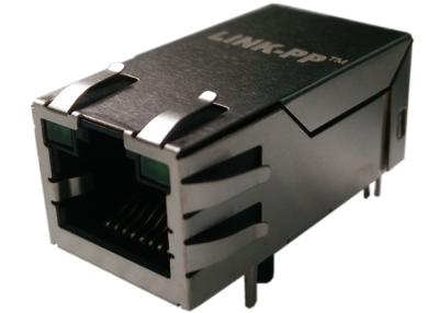 China puerto Ethernet del gigabit del zócalo RJMG201024110NR de 1000Base-T Rj45 con el LED en venta