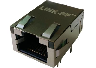 중국 저프로파일 RJ45 잭 RJMG201221930NR 기가비트 단 하나 항구, Led1 GR Led2 Gr/yl 판매용