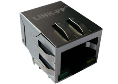 China Cat5 Vrouwelijke Schakelaar XFATM2E-CAxu1-2MS Rj45 met Geïntegreerde Magnetics Te koop