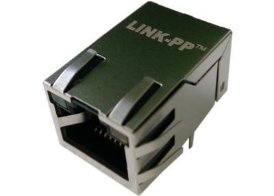 Chine Rj45 Jack modulaire avec le Magnetics XFATM2-CTxu1-4 redressent AngleWith LED à vendre