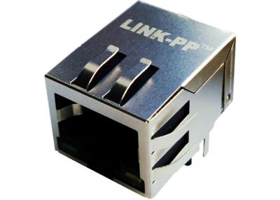 China RJ45 einzelner Hafen JXKM-0013NL PulseJack 1000Base-T Vorsprung-unten mit LED zu verkaufen