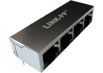 중국 AR14-3638 다 항구 RJ45 10/100, LED G/Y의 EMI 손가락 없음, 아래로 탭 판매용
