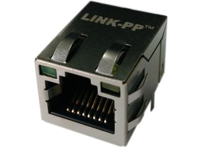 Chine MJF13T34UL-KF06B3GY24-0808 Jack modulaire a protégé + LED + transformateur 8p8c à vendre