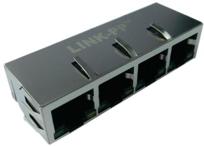 중국 Rj45 자기학 붙박이 1000Base-T 연결관 HFJ14-1G46ER-L11RL 판매용