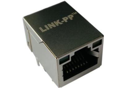 China Resistores de ángulo recto LED del conector del PWB Rj45 de la cruz 1-1605710-1 de LPJ16221BZNL en venta