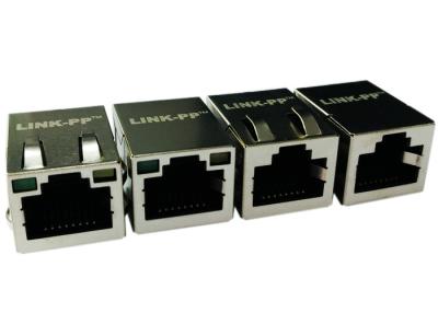 Chine Étiquette de Base-T de RT7-1C3A8U8G RJ45 1X1 10/100 vers le haut de bouclier avec les résistances LED à vendre