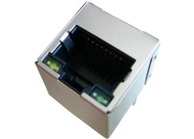 중국 LEDs LPJE681XBENL를 가진 수직 Rj45 잭 방패가 E5288-3A0C02-L에 의하여 입장 8P8C 꼭대기에 오릅니다 판매용
