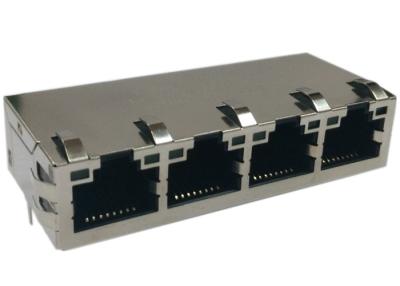China XRJH-04D-5-HJ1-190 Rj45 10/100/1000Mbps Filter Shielded W/LED 8P10C for sale