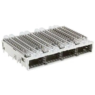 China TE 2007626-1 QSFP+ 1x4 Cage With Heat Sink Included Lightpipe for sale