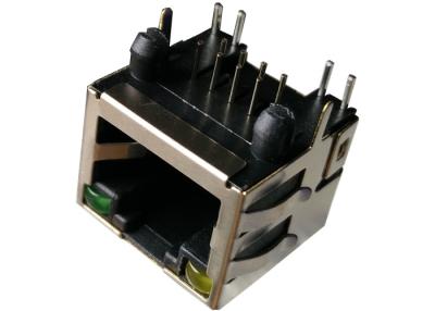 China LPJE101AGNL LED RJ45 modularer Jack, RJS-A06-12-YG-35 8P8C Schild zu verkaufen