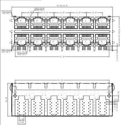 中国 0879-2C6R-54-F|LPJG67037A4NLは12港Rj45ギガビットのイーサネットを積み重ねました 販売のため