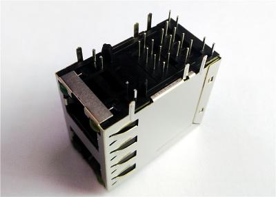 Cina 6368011-2, 6368011-3 la doppia porta 2X1 ha impilato la POSIZIONE femminile di Rj45 Jack 8 in vendita