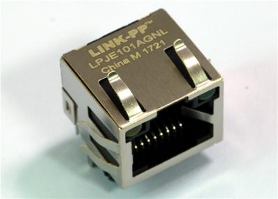 China 2-406549-1 los conectores Rj45 con LED 8P8C blindaron el Por-Agujero LPJE101AGNL en venta